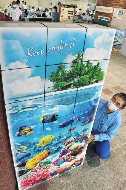 段ボール積み 巨大な絵完成 | 日々URALA（ウララ）福井県のおすすめ情報