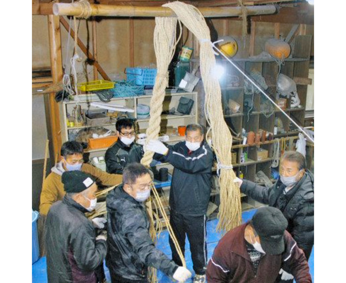 伝統のしめ縄作り守る 三国・宿の保存会 春日、美保神社の鳥居用 | 日々URALA（ウララ）福井県のおすすめ情報