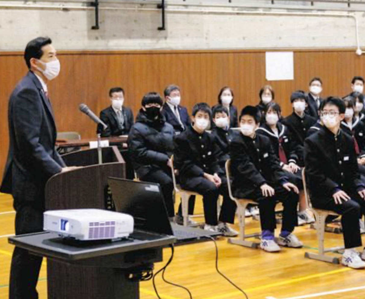 「小浜のためにできること見つけて」 市長が中学生に出前授業 | 日々URALA（ウララ）福井県のおすすめ情報