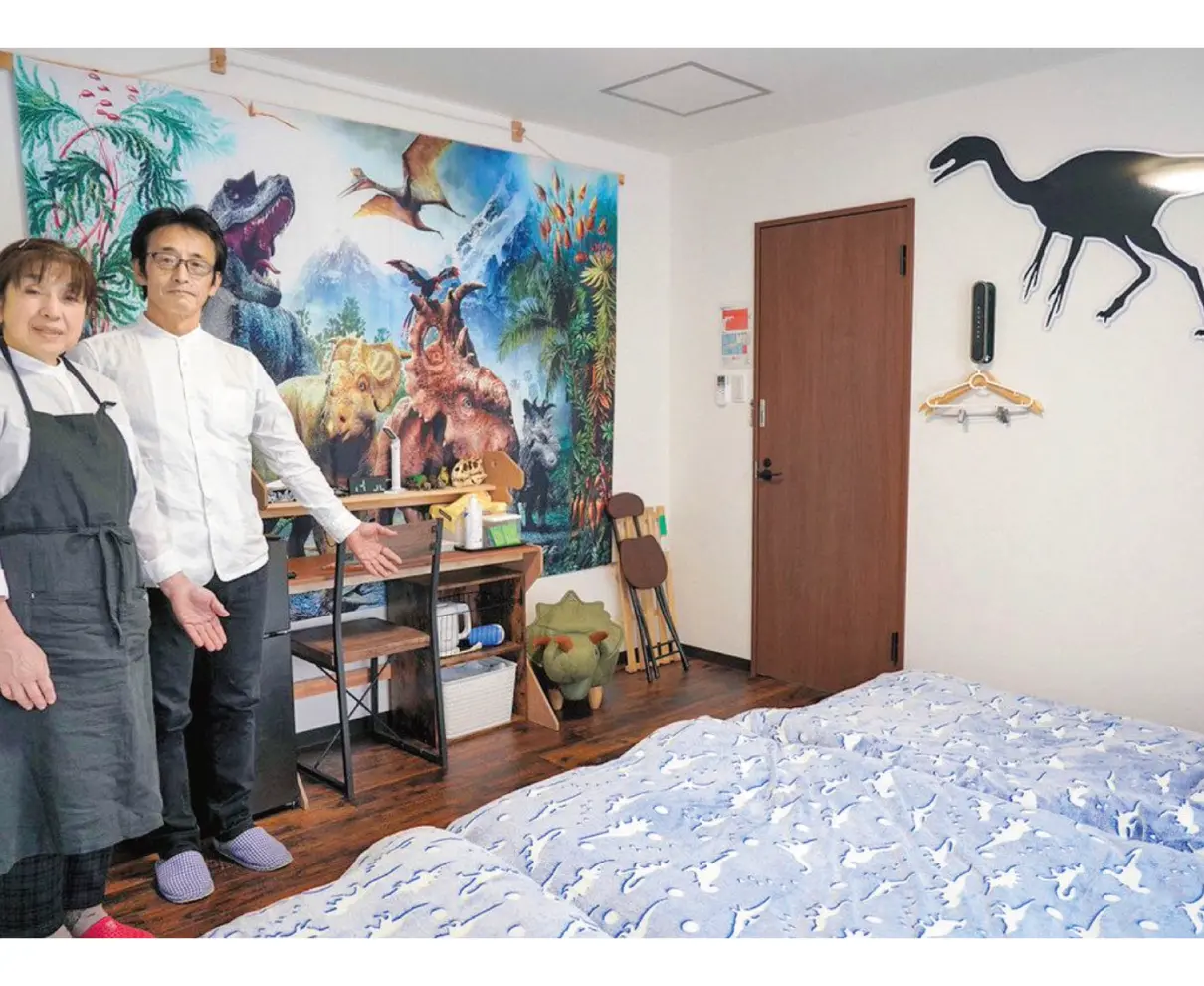 空き家活用 市内夫婦が簡易宿所開業 勝山らしく恐竜一色に | 日々URALA（ウララ）福井県のおすすめ情報